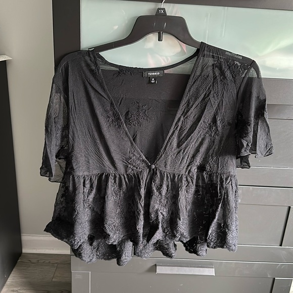torrid | Tops | Cute Mesh Blouse | Poshmark
